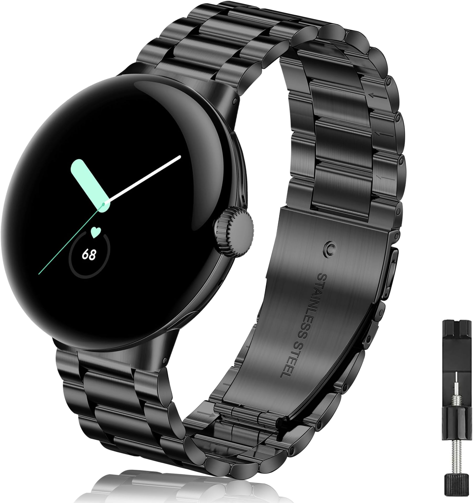 Amazon.com: SUPLINK Stainless Steel Case and Bands Compatible with ...