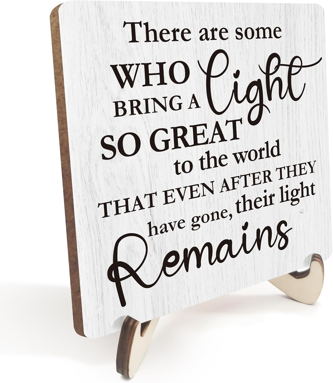 Amazon.com: Memorial Gifts Rustic Wooden Desk Decor Inspirational ...