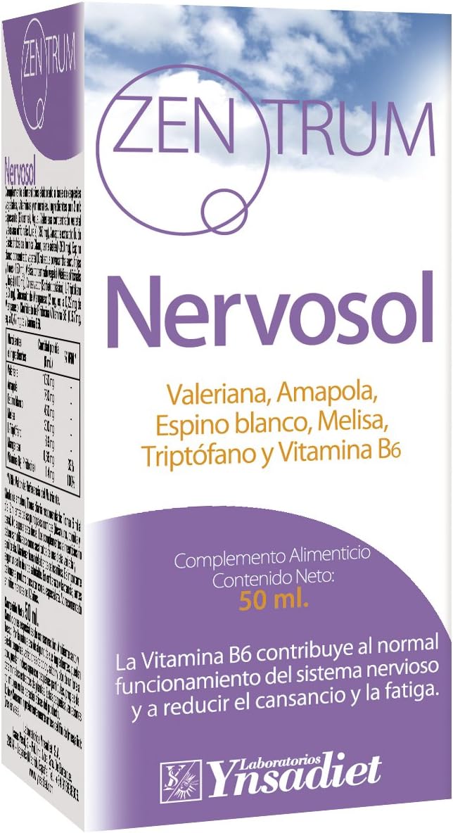 Zentrum90 Nervosol Valeriana, Amapola, Espino Blanco, Melisa ...