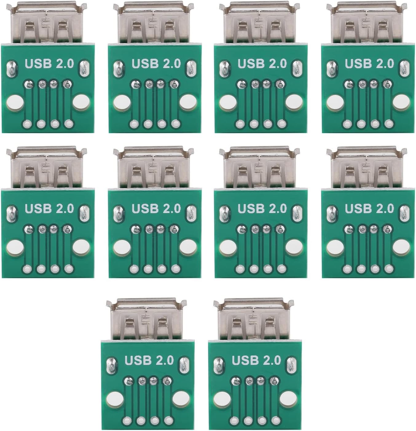 Amazon.com: xiwai 5pcs USB Type-A Female DIY OEM Socket Connector with ...