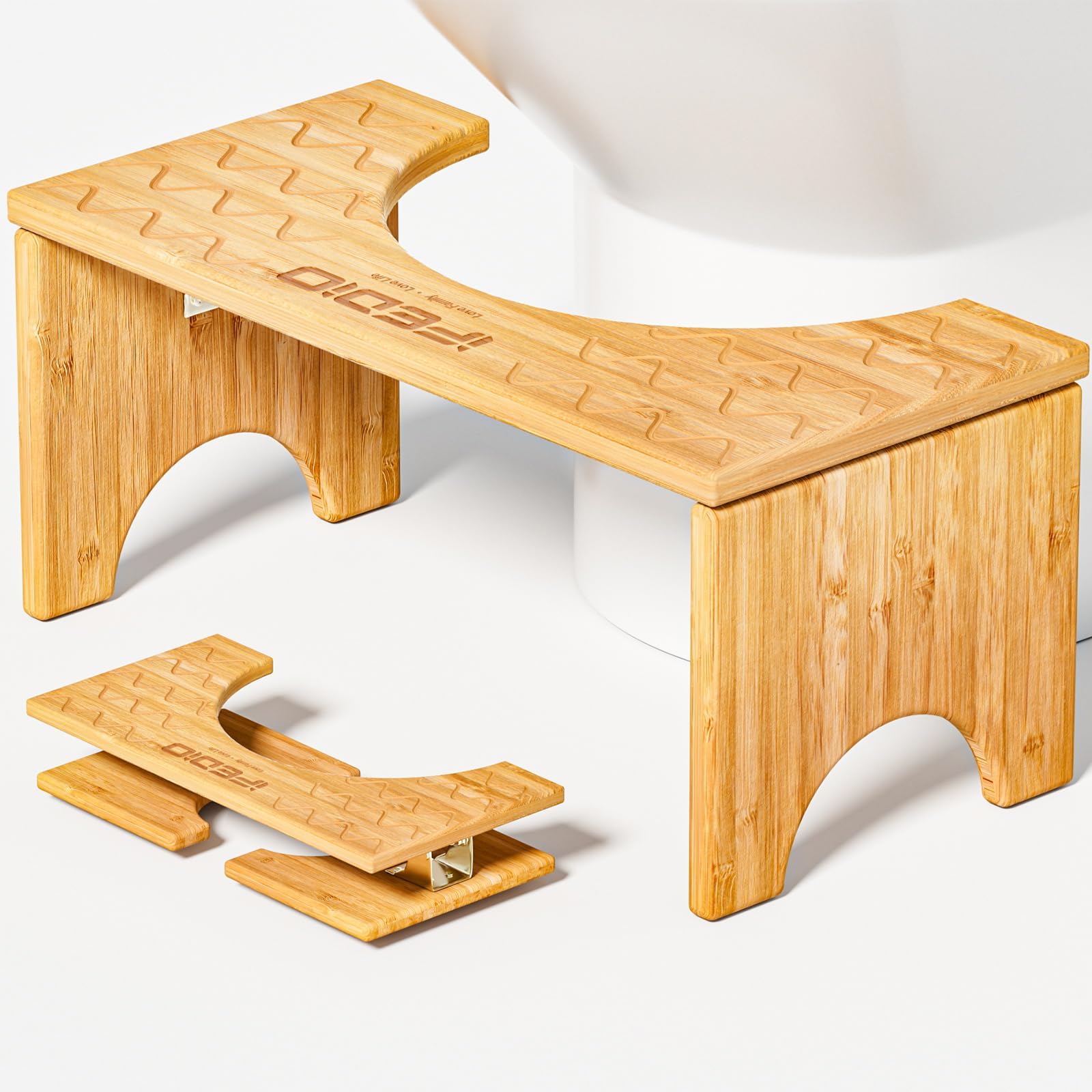 Amazon.com: AZEN Toilet Stool Squat Adult, Wood Poop Stool for Bathroom ...