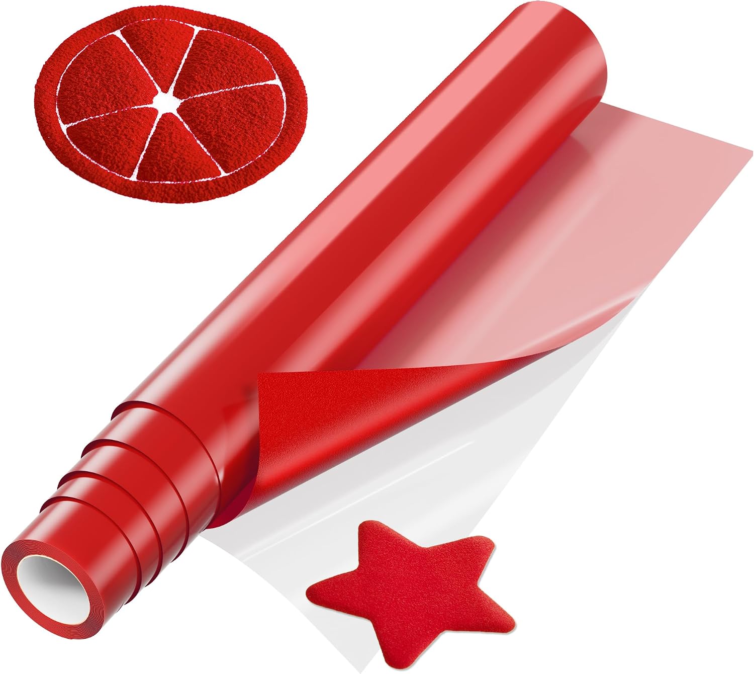 Amazon.com: IROHTV Red Christmas Puff Vinyl Heat Transfer, 10" x 3ft 3D ...