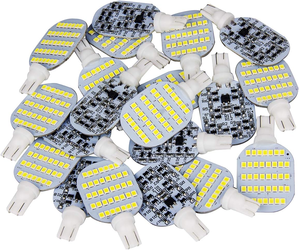 Amazon.com: 20PCS T10 921 922 912 194 RV Interior LED Light Bulbs ...