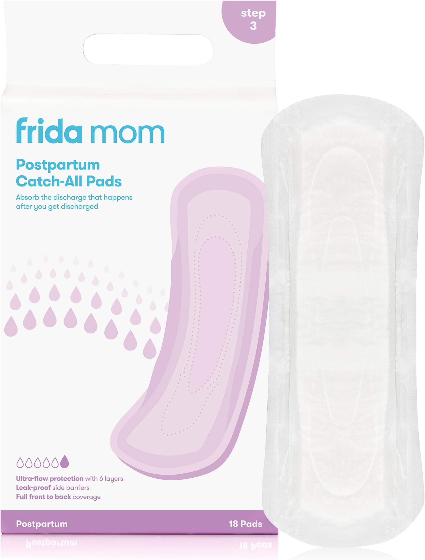 Amazon.com: Frida Mom Postpartum Pads, Leak Proof Feminine Care Maxi ...