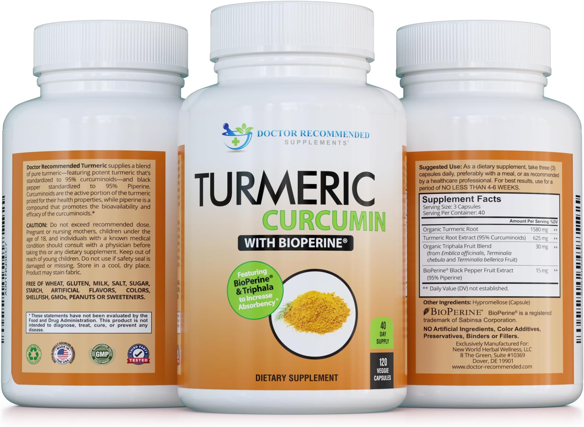 Amazon.com: PIUS NATURE Turmeric Moringa - Organic Turmeric Curcumin ...