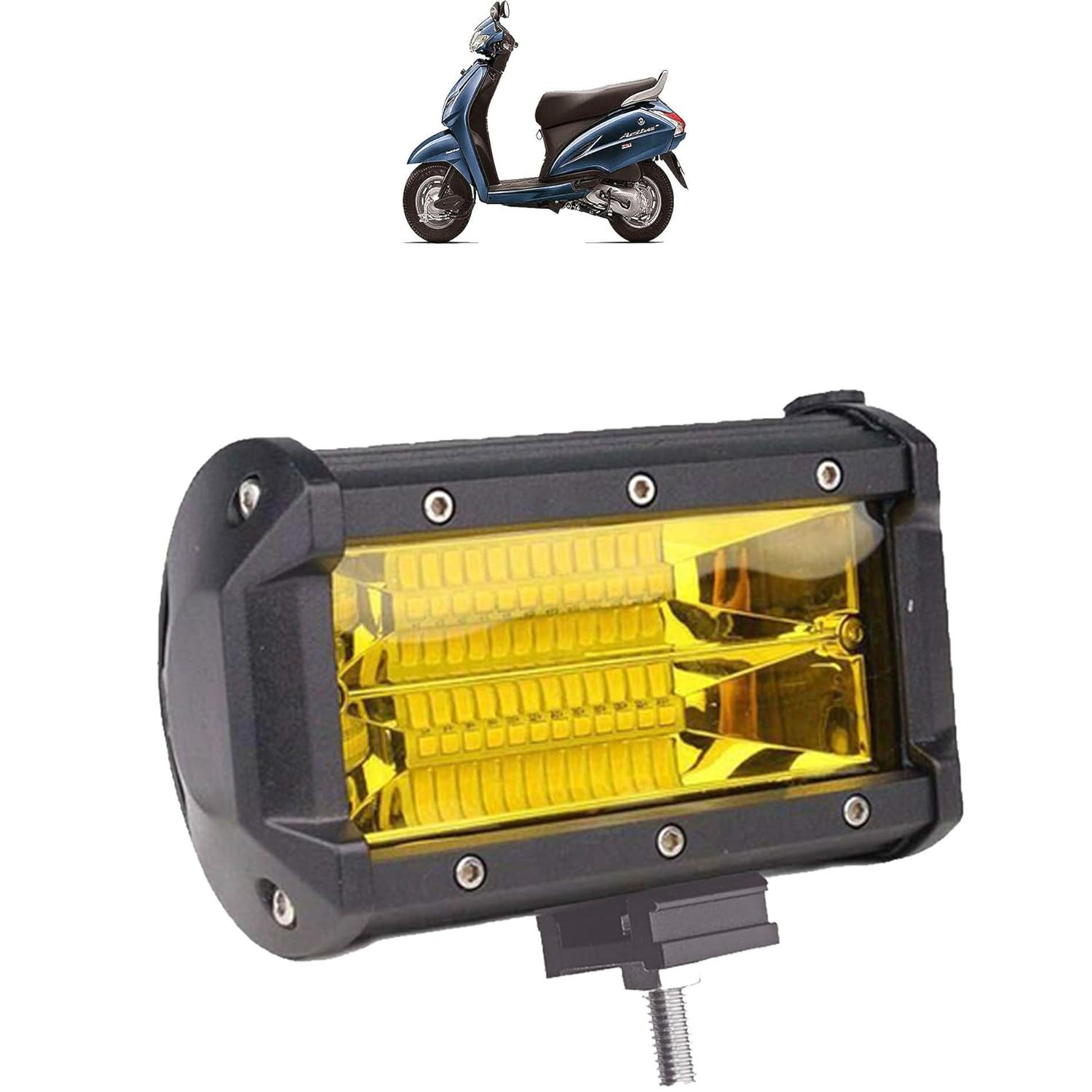 Adroitz Yellow Halogen Focus Light/Headlight/Fog Lamp for Honda Activa ...