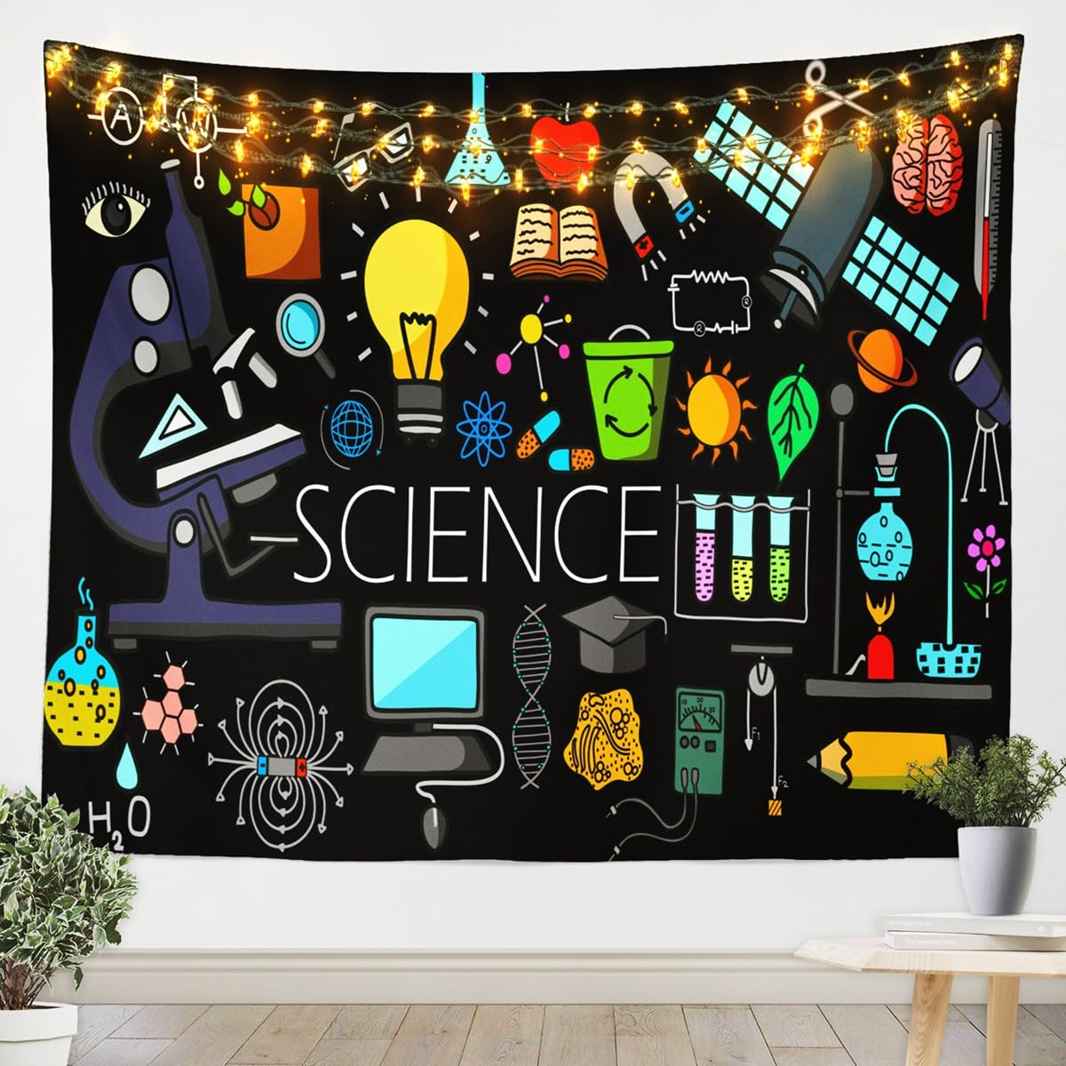 Amazon.com: Science Theme Tapestry for Boys Girls Back to School Gifts ...