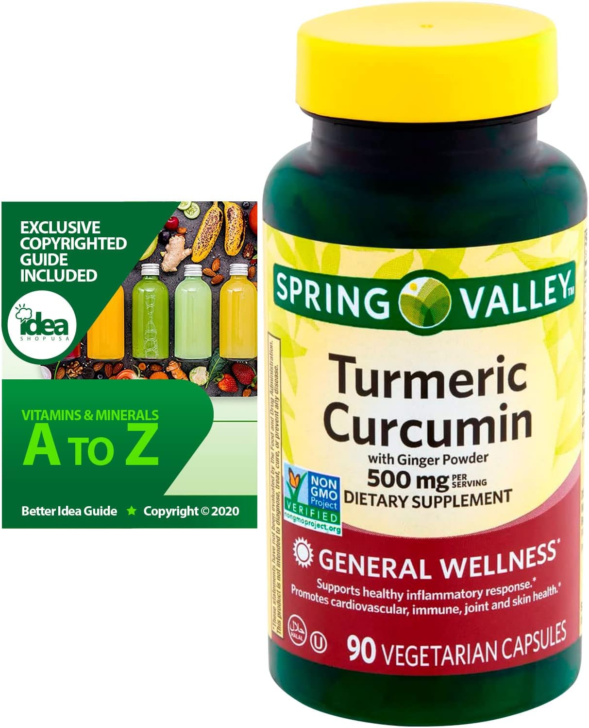 Amazon.com: Spring Valley Turmeric Curcumin 500mg with 50mg Ginger ...