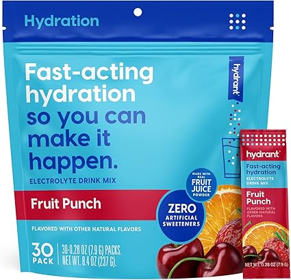 Amazon.com: HYDRANT - Hydrate Electrolyte Powder, Fruit Punch Flavor ...