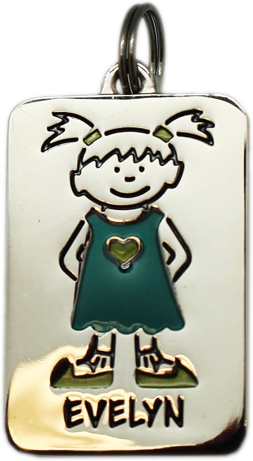 Amazon.com: Evelyn Name Tag Charm by Ganz : Clothing, Shoes & Jewelry