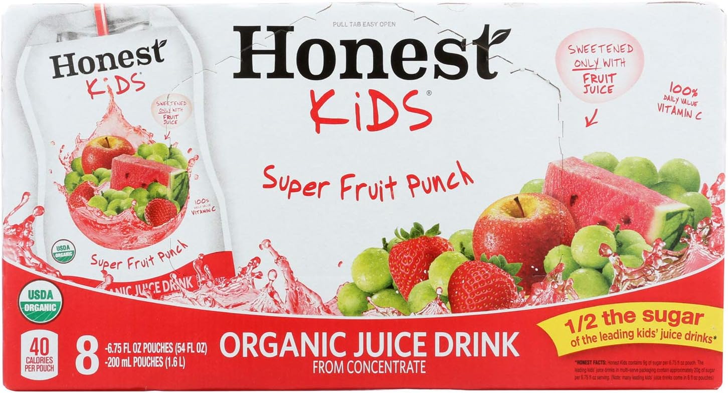 Amazon.com: Honest Kids Honest Kids Super Fruit Punch - Fruit Punch ...