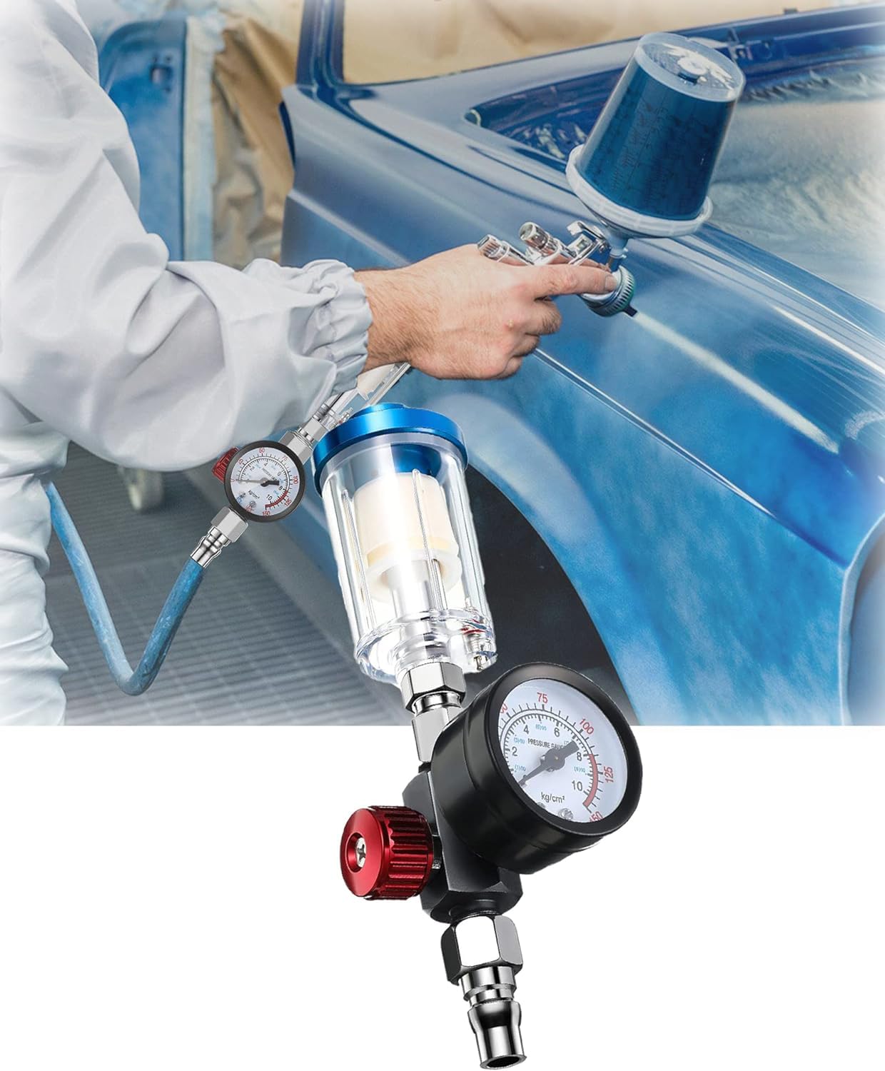 Buy KASTWAVE Oil Water Separator for Spray Painting Sprayer, 1/4 Inch ...