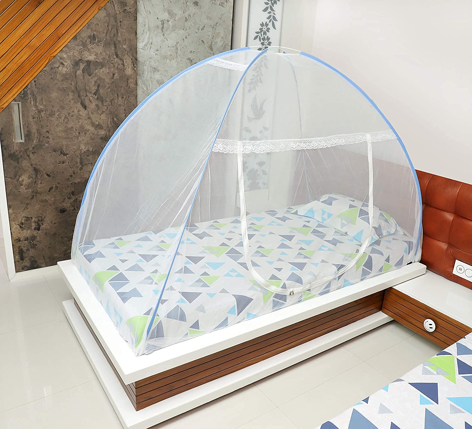 PURESHOP Mosquito net for Bed,Single Bed, Canopy for Outdoors ...