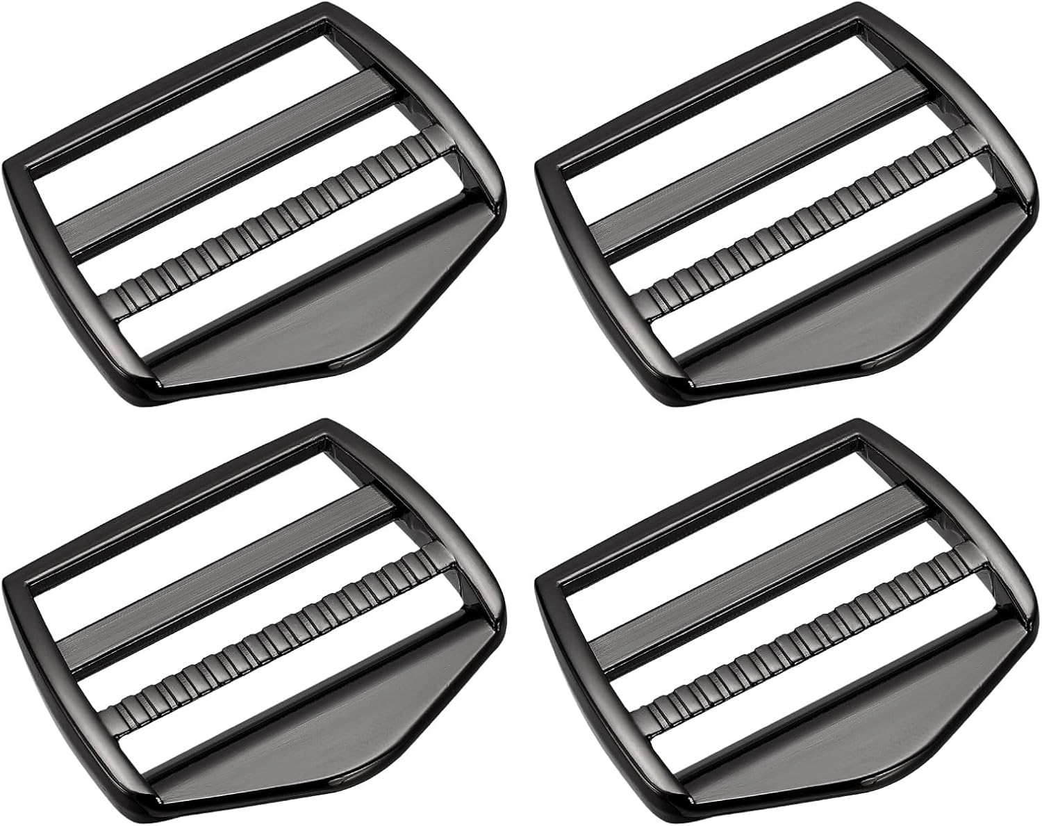 Amazon.com: uxcell Metal Ladder Buckle Slider Tri-Glider Metal ...