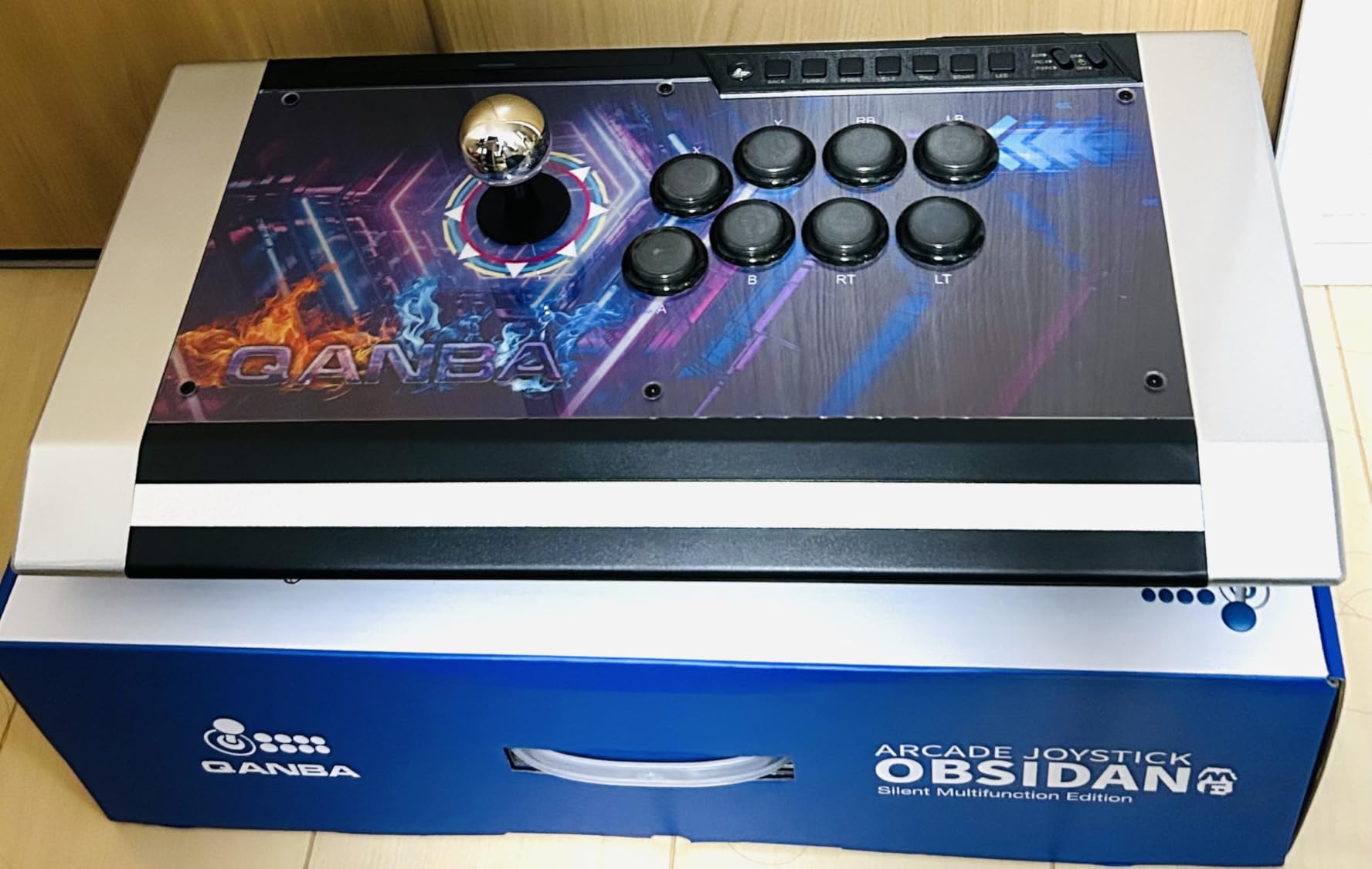 Amazon.co.jp: Qanba Q3 Silent Obsidian Arcade Joystick ME Multifunction ...