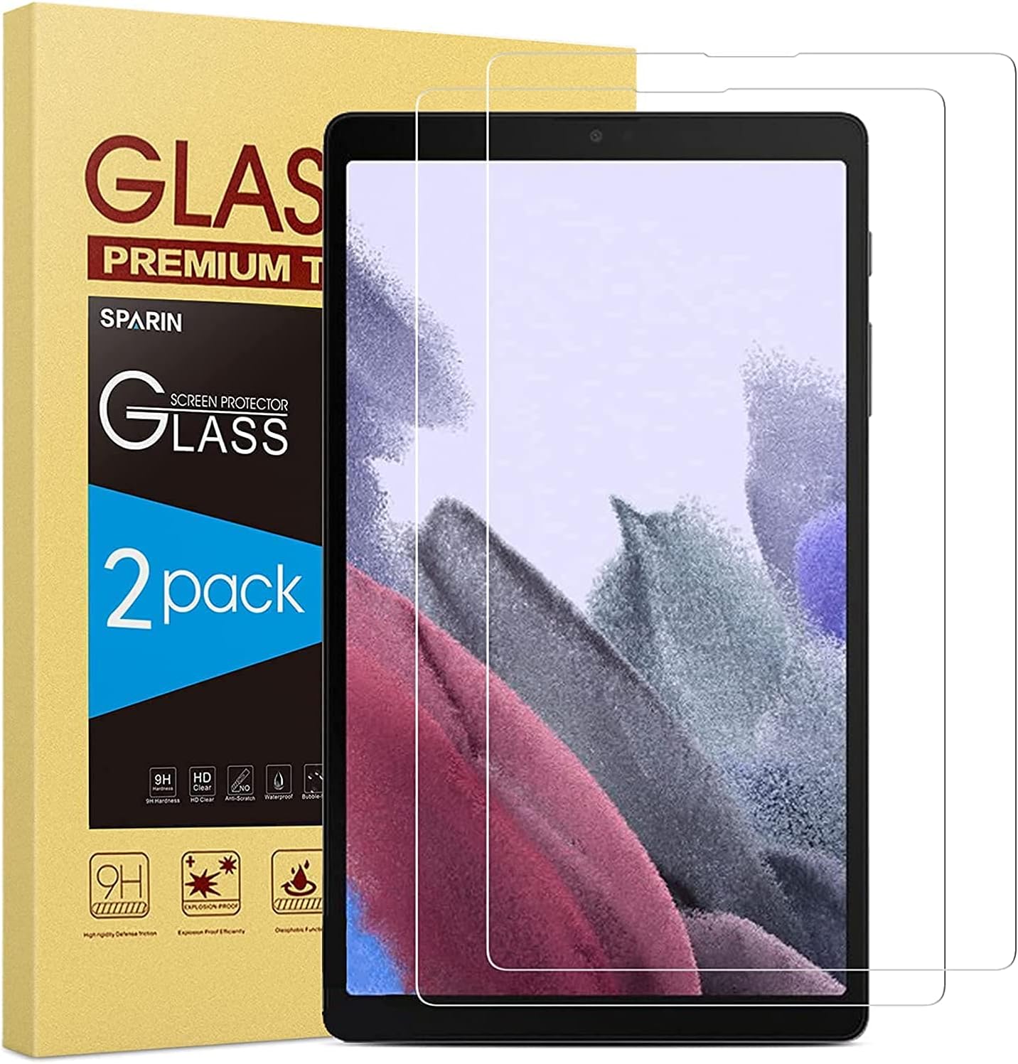 Amazon.com: SPARIN 2 Pack Screen Protector for Samsung Galaxy Tab A7 ...