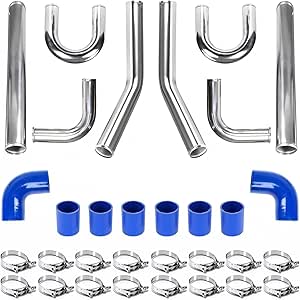 Amazon.com: 8Pcs 2 Inch Turbo Intercooler Piping Kit, Universal ...