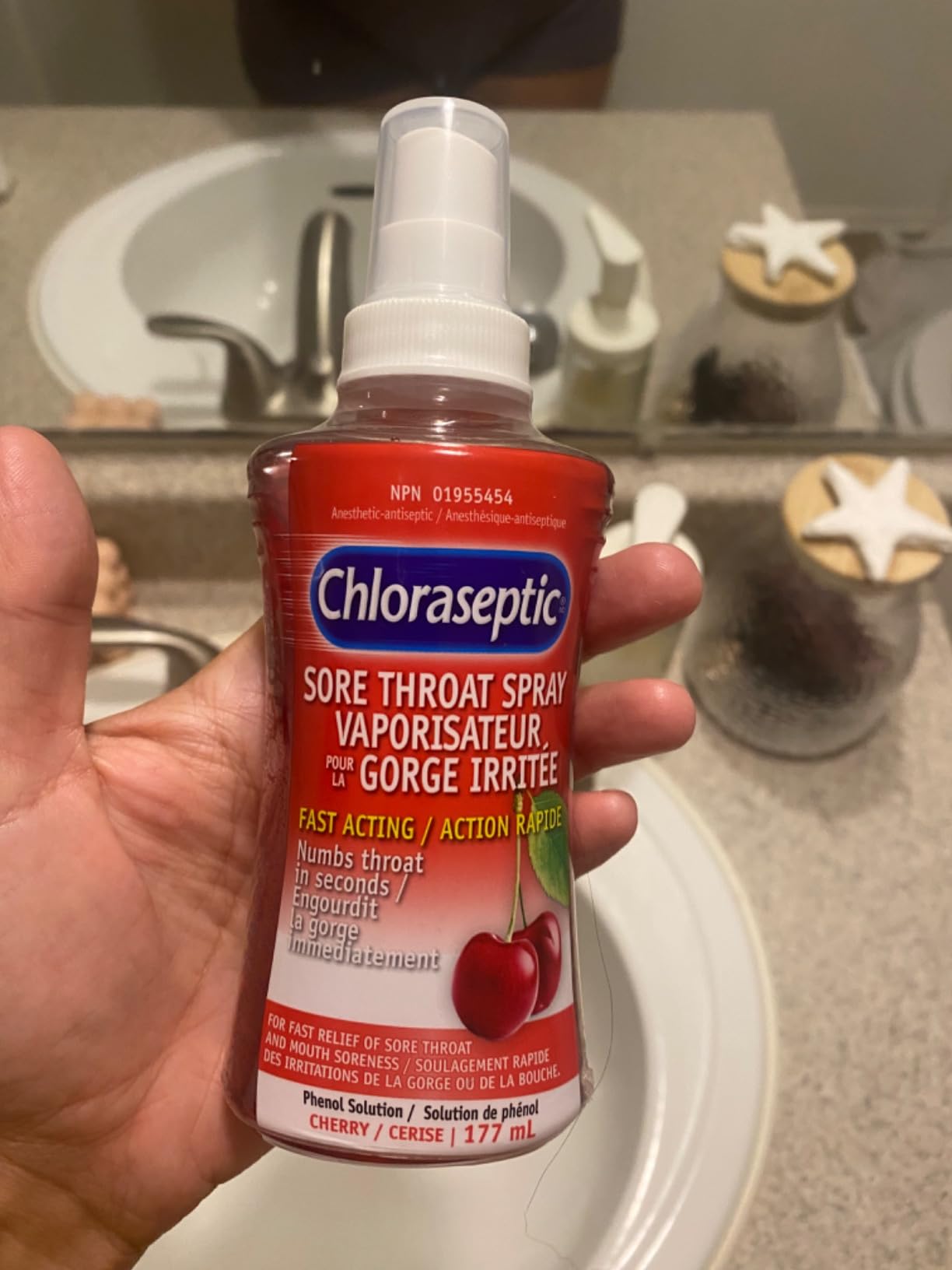 Chloraseptic Fast Acting Sore Throat Spray, Cherry Flavour, 177ml ...