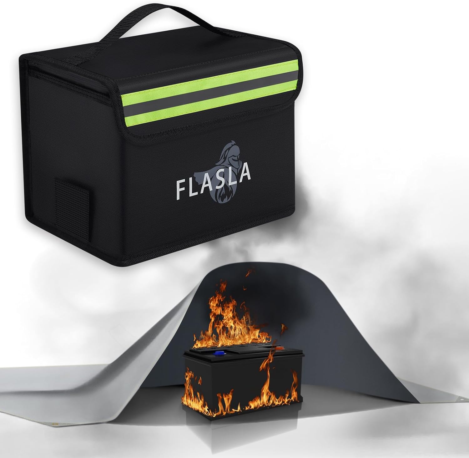 Amazon.com: FLASLD Lipo Battery Safe Bag Fireproof Explosionproof Bag ...