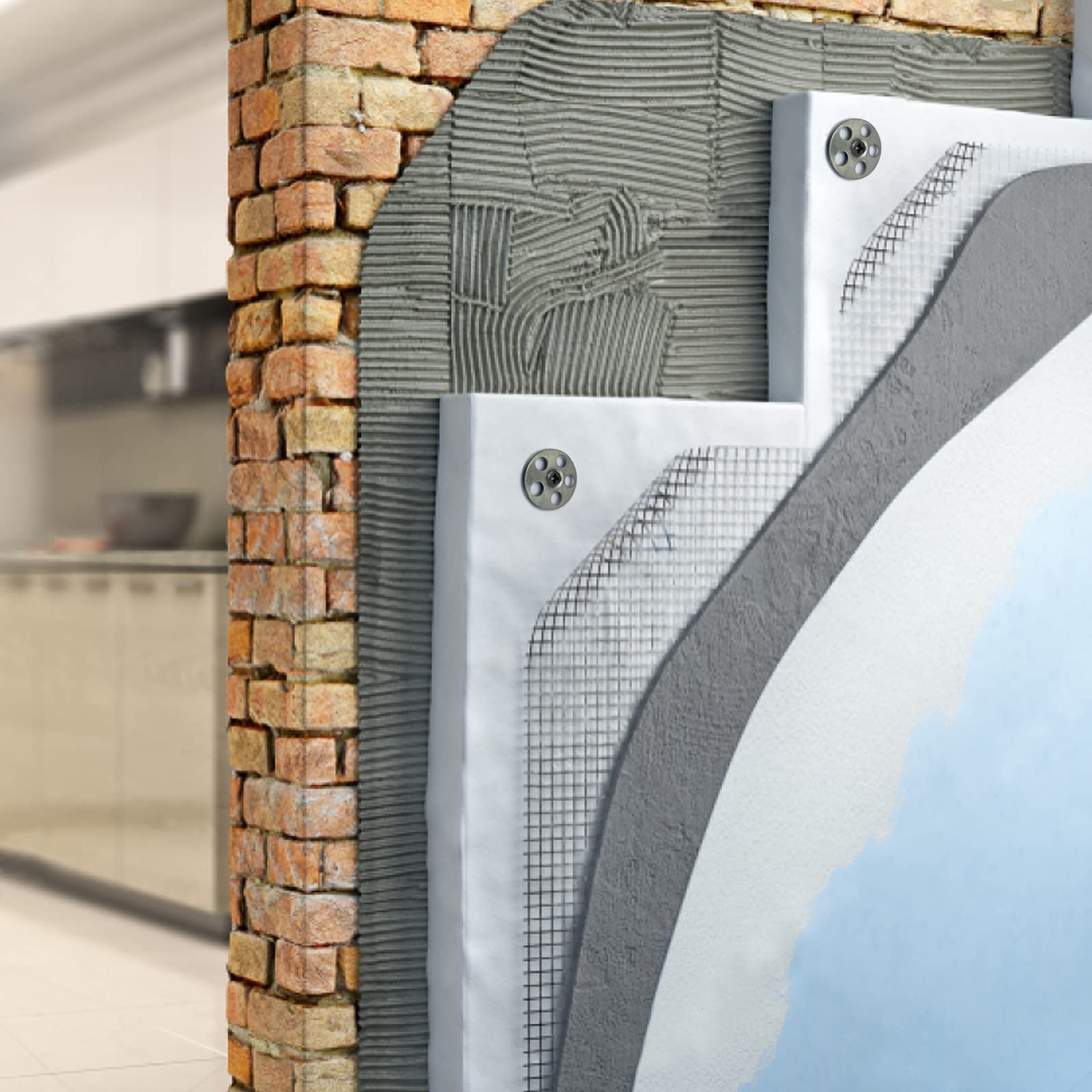 Buy 120 Pieces Steel Insulation Washers,Metal Insulation Disc 36mm ...