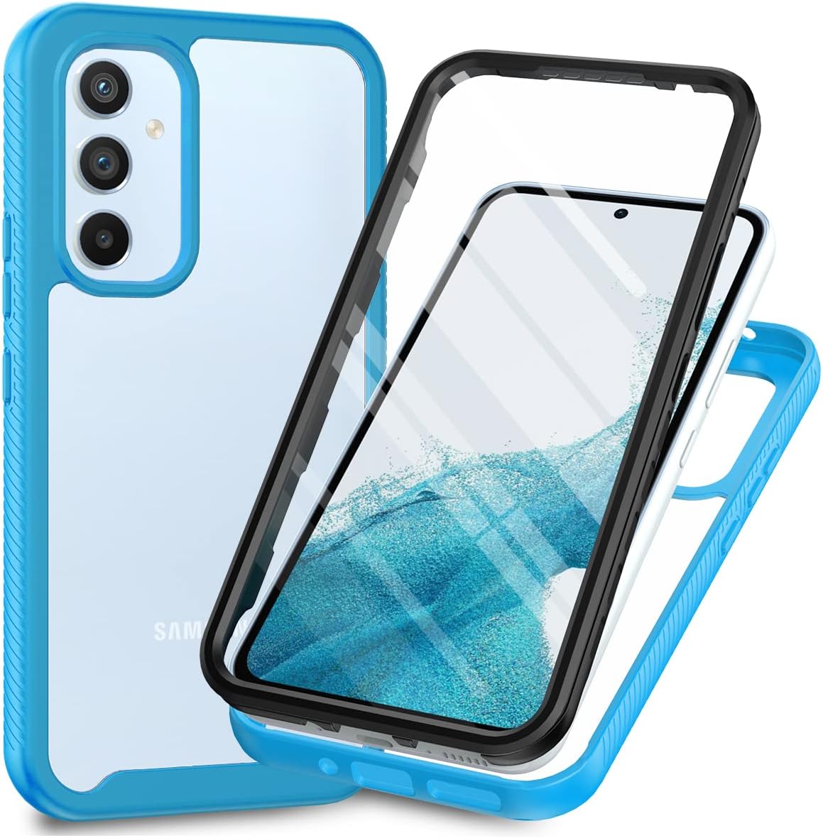 Samsung Galaxy A34 5G Case with Built-in Screen Protector, 360 Full ...