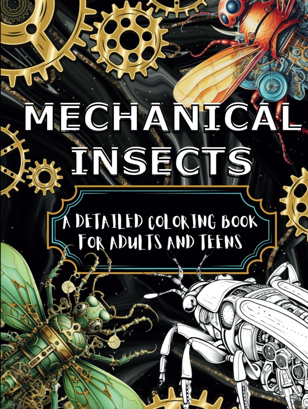 Amazon.com: Mechanical Insects: A Detailed Coloring Book for Adults and ...