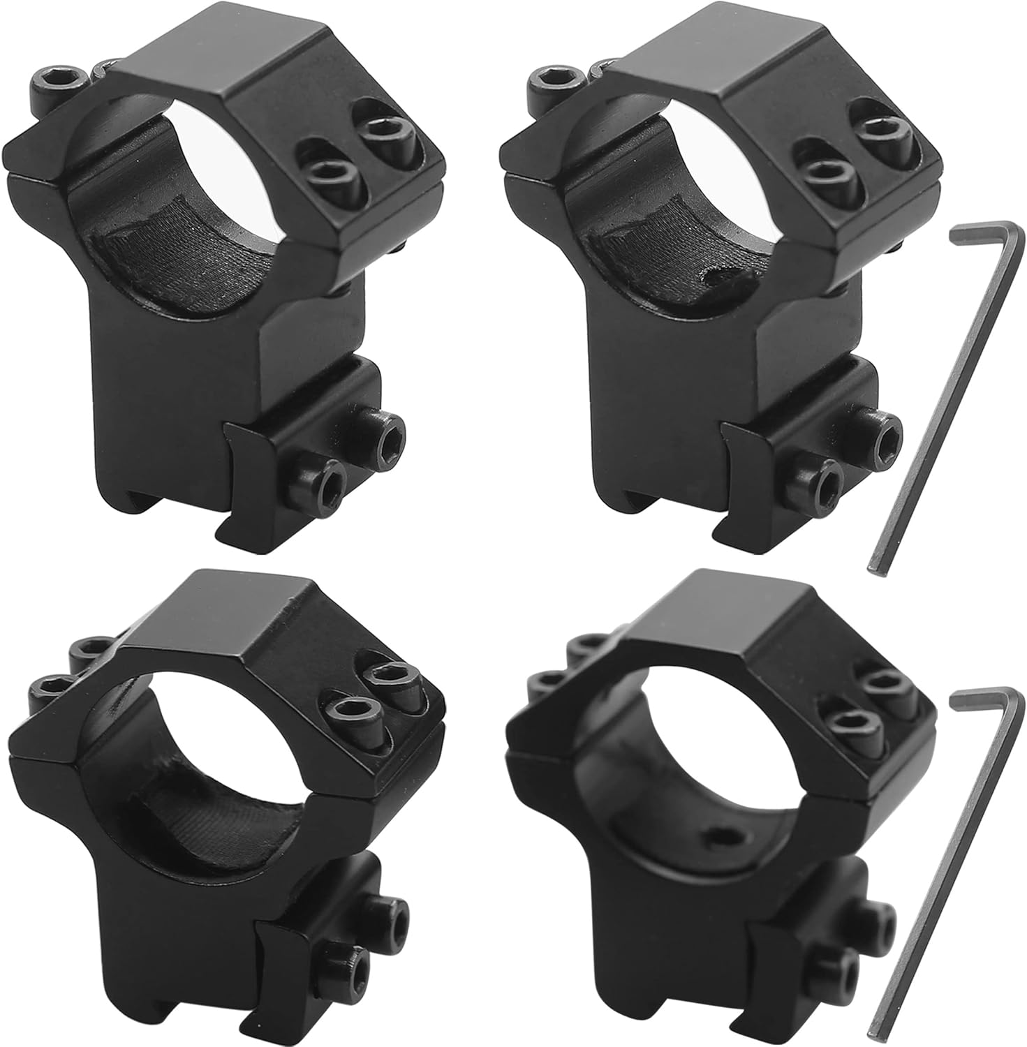 Amazon.com : 1 Inch Scope Mount Rings for 11mm Dovetail Rails High ...