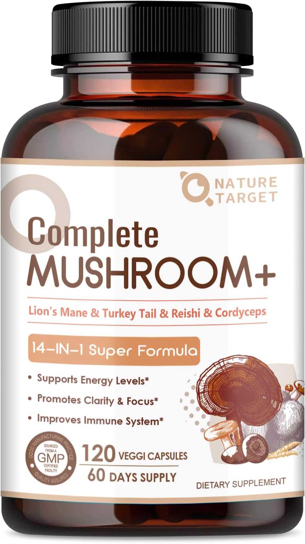 Amazon.com: Mushroom Supplement, 14-IN-1 Complex Lions Mane Supplement ...