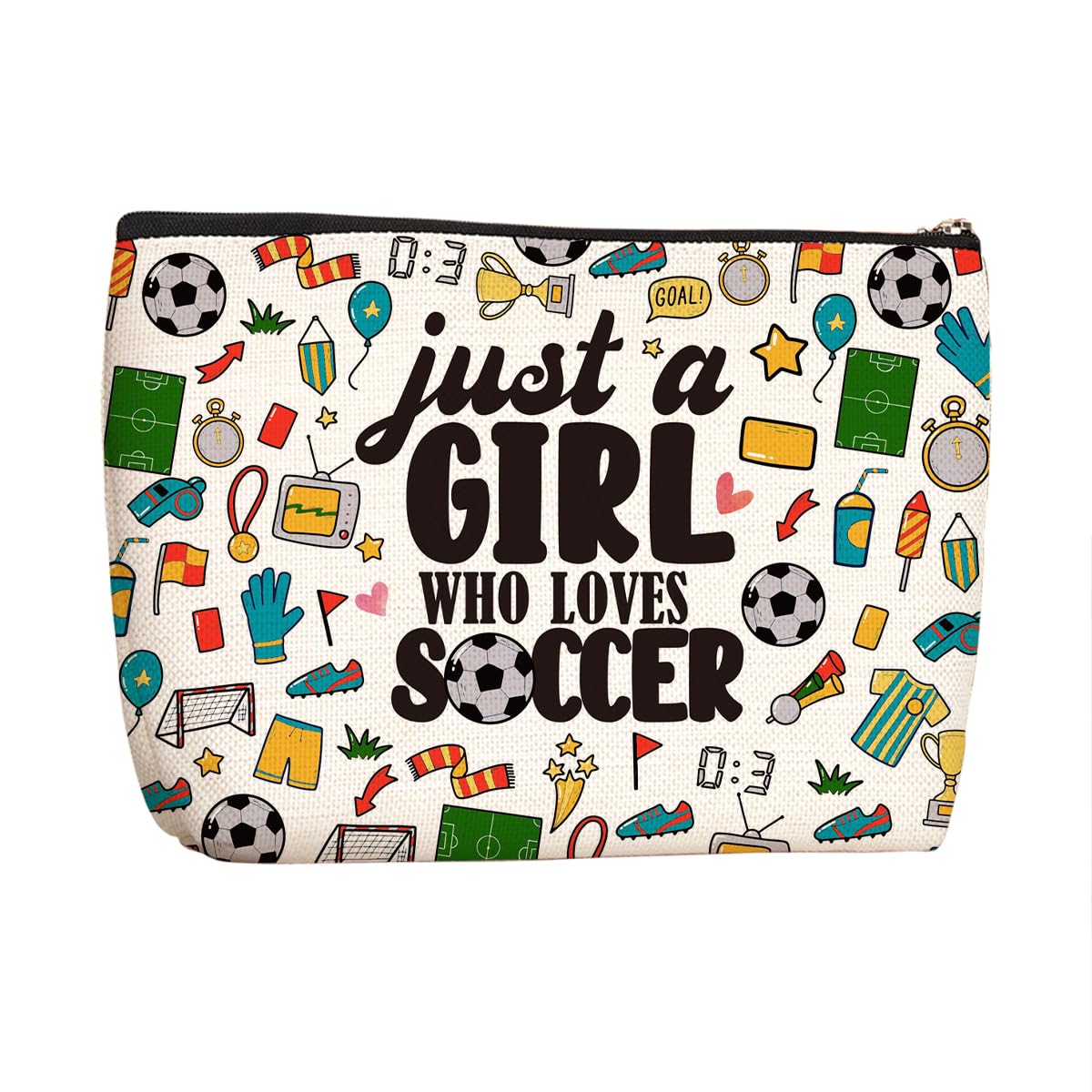 Amazon.com: Soccer Gifts for Girls Soccer Makeup Bag Soccer Stuff for ...