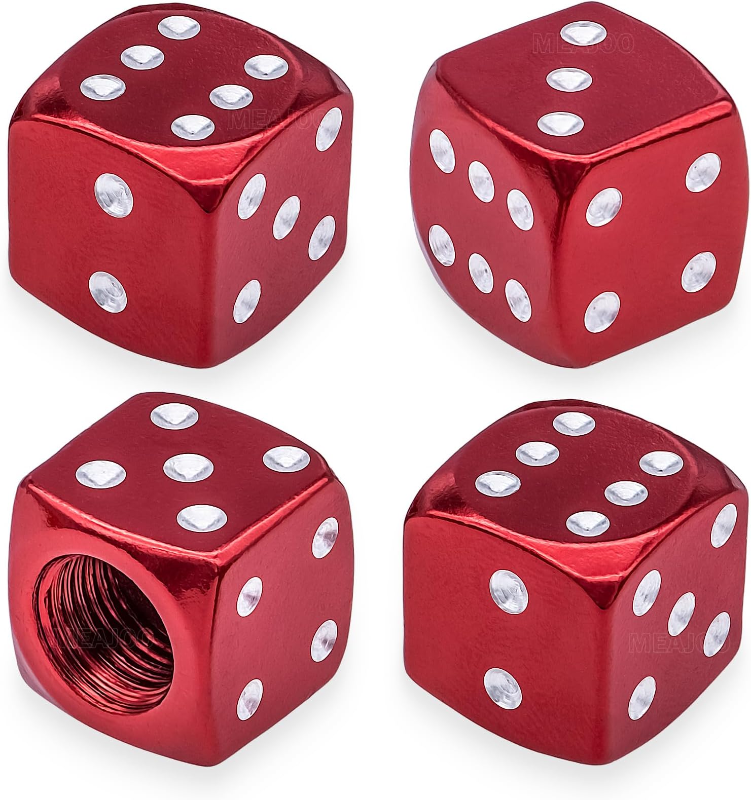 Amazon.com: TOMALL 4pcs Dice Style Tire Valve Stem Caps for Car Moto ...