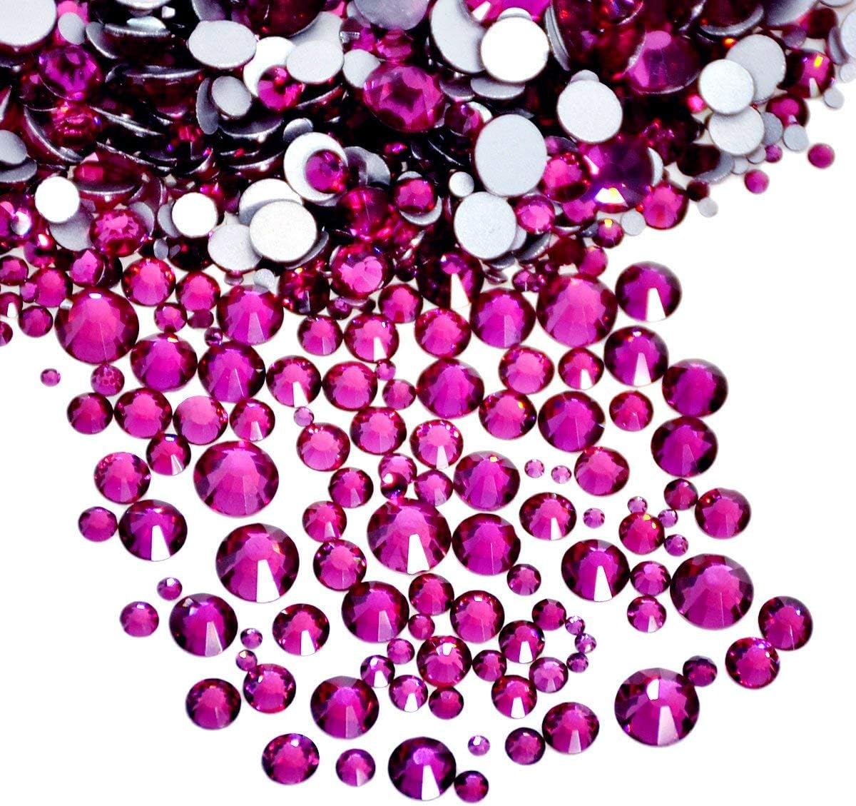 Amazon.com: AD Beads 1440 Pieces Mixed Size No Hotfix Glue on Quality ...