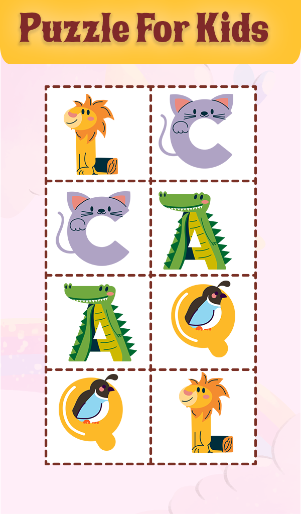 ABC Learning Alphabets Match Picture Puzzle - App on Amazon Appstore