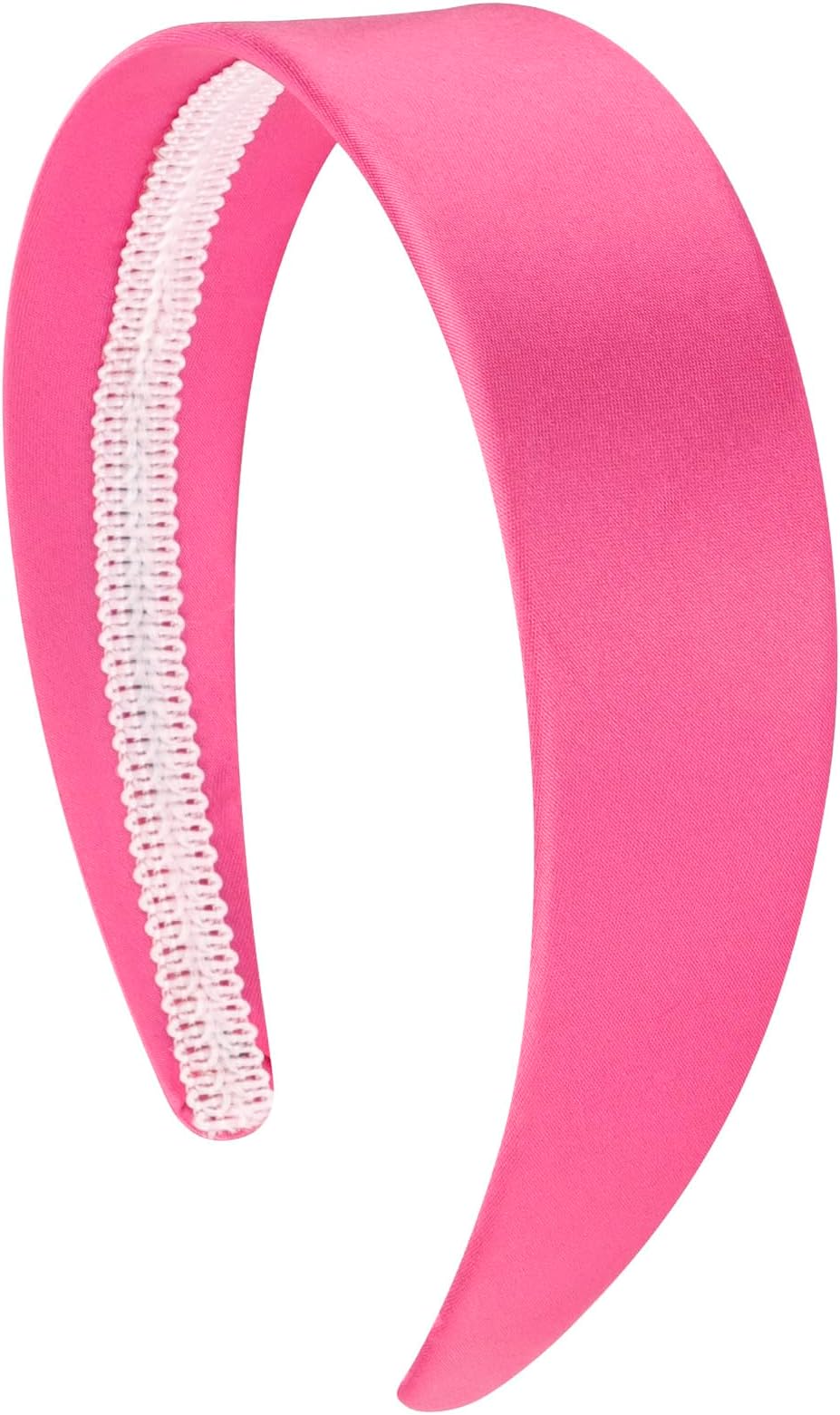 Amazon.com : VELSCRUN Rose Pink Headband for Women Girls 1.6 Inch Wide ...