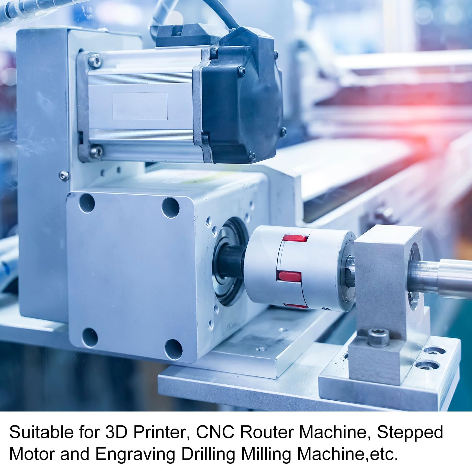 Snapklik.com : Uxcell D40 L66 14mm To 19mm Flexible Plum Shaft Coupling ...