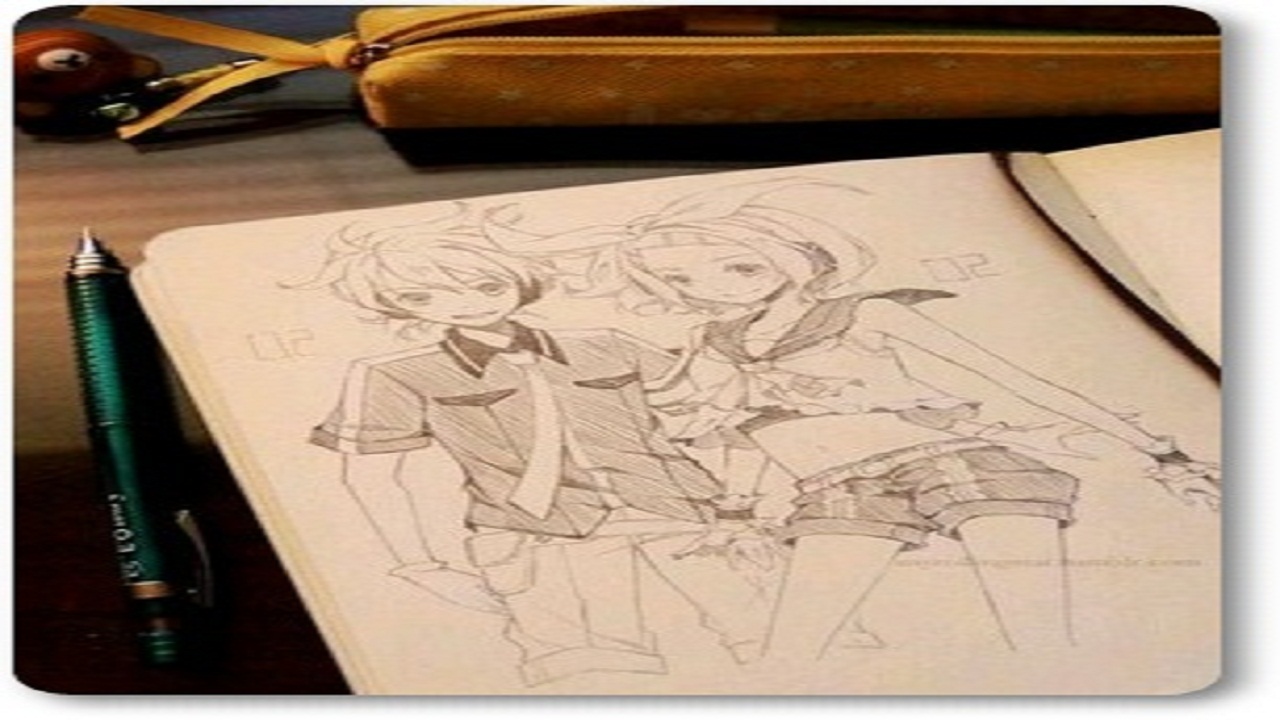 Romantic Anime Drawing