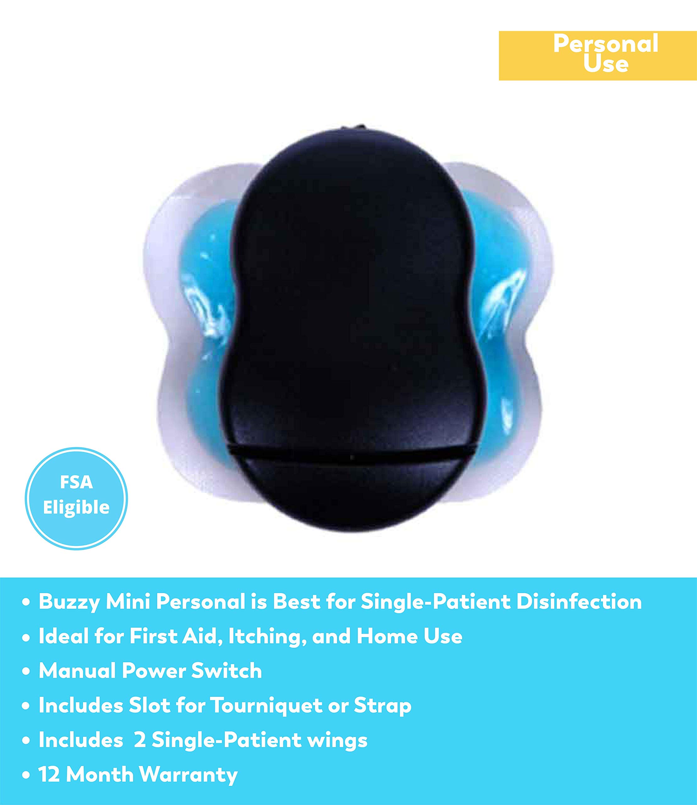 Buzzy Mini Personal Black - Pain Relief for First aid, injections ...