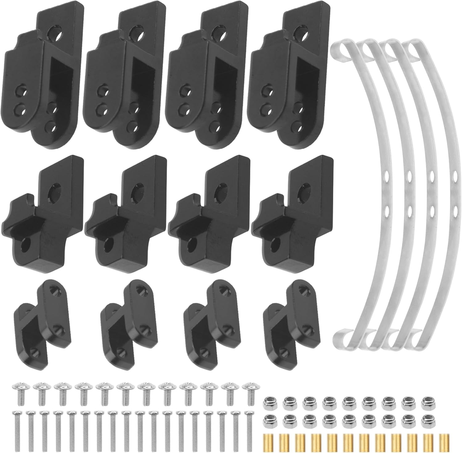 Amazon.com: ShareGoo Hard Leaf Spring Suspension Steel Bar Kit ...