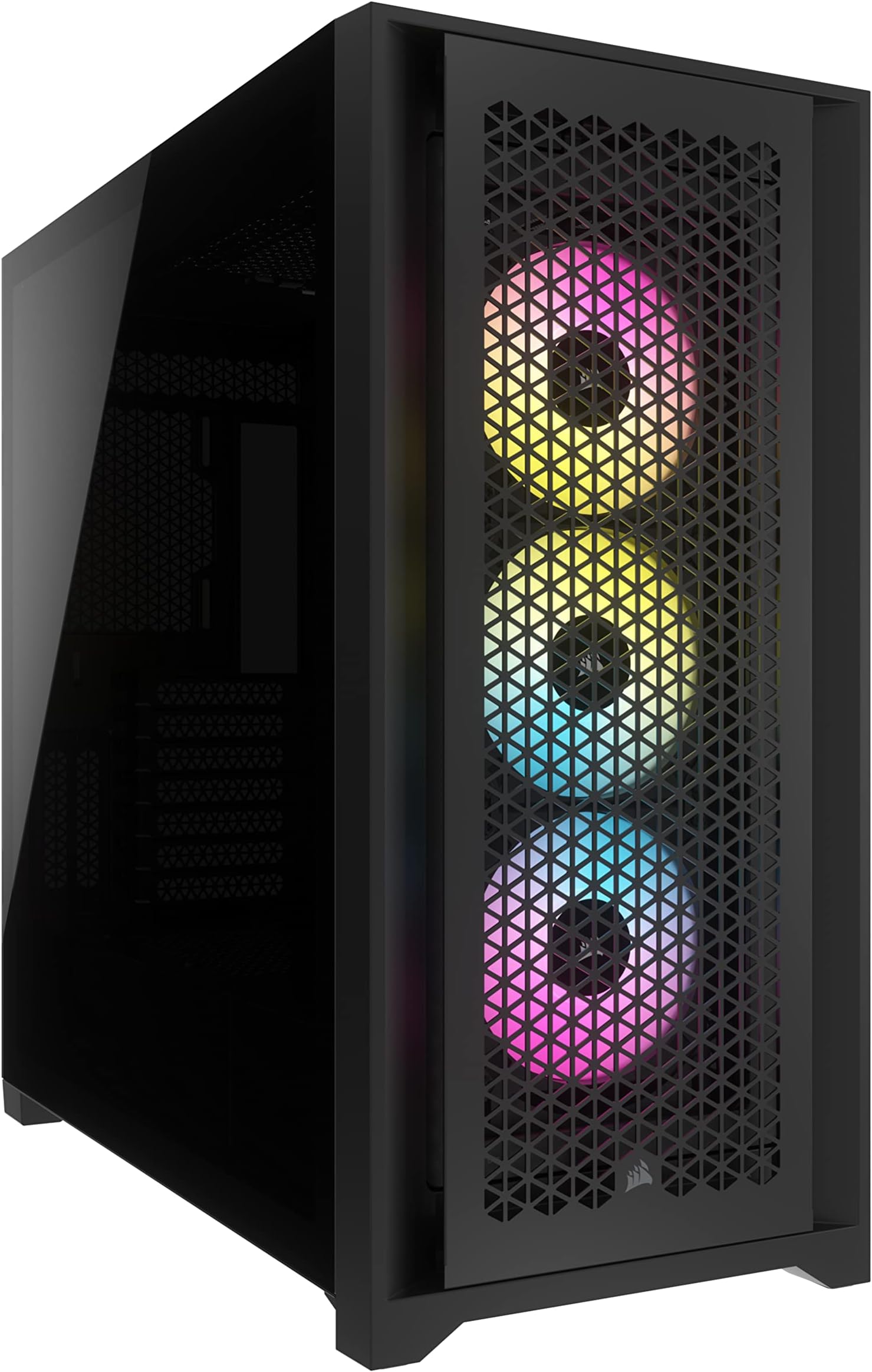Amazon.com: Corsair iCUE 4000D RGB Mid-Tower Case - 3X AF120 RGB Elite ...