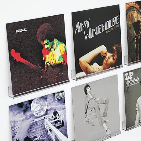 Amazon.com: LP Vinyl Records Display Shelves Wall Mount Acrylic Album ...
