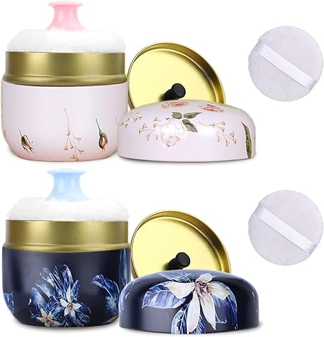 Amazon.com: SHIMIDO Body Powder Puff and Container, 3.15" Portable ...