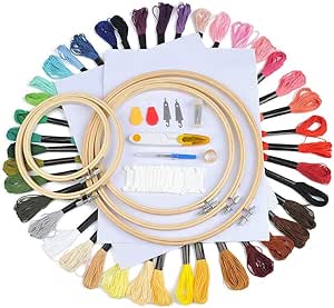 Beauenty Embroidery Starter Kit Cross Stitch Pen Punch Needle Craft ...