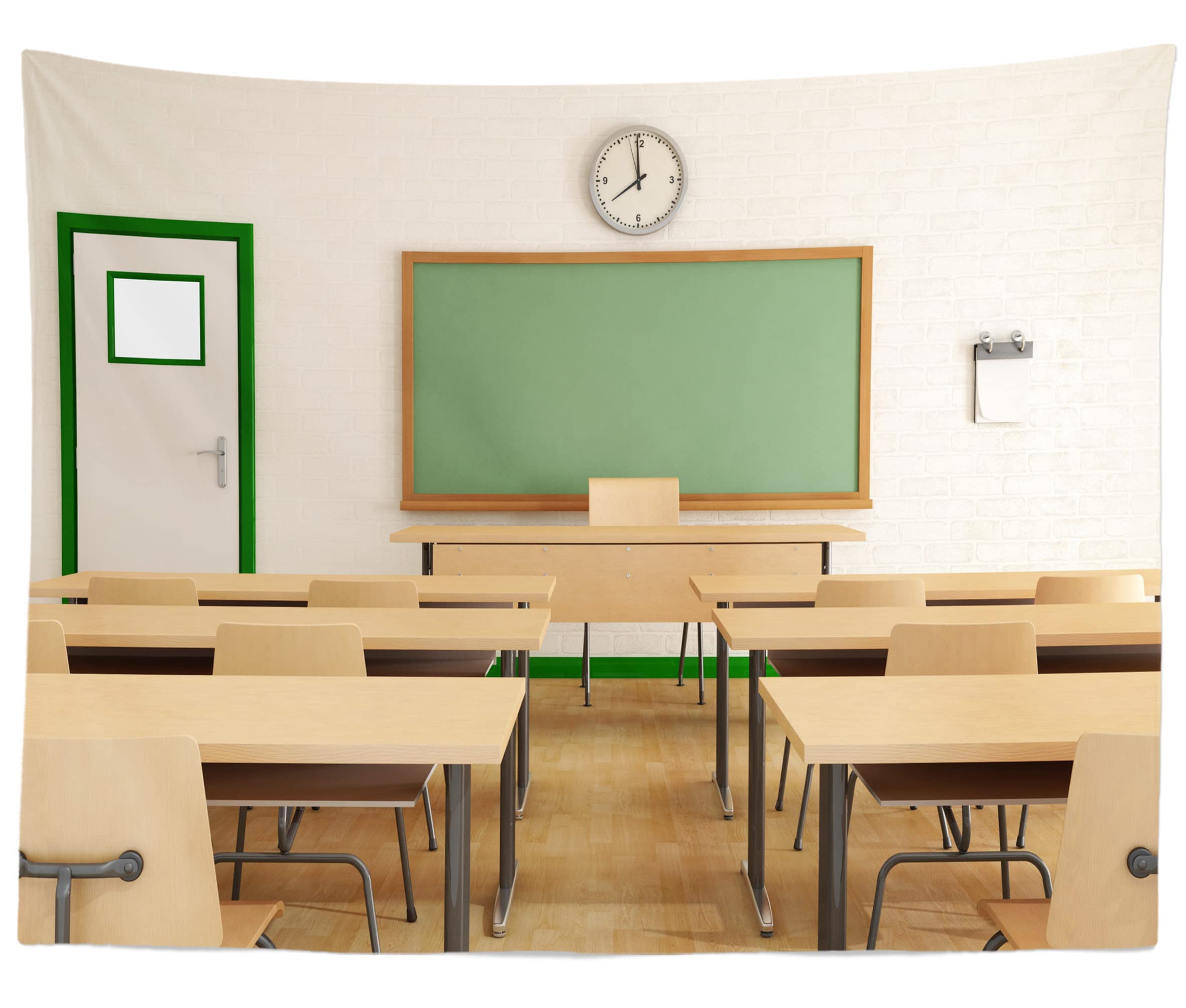 Snapklik.com : 5x3ft Fabric School Classroom Backdrop Blackboard Desk ...