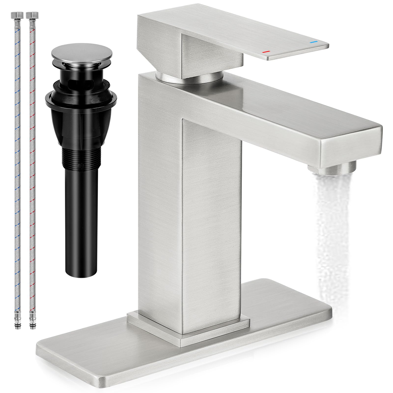 Bathroom Faucets, Modern Bathroom Sink Faucet 1 Hole or 3 Hole, 304 ...