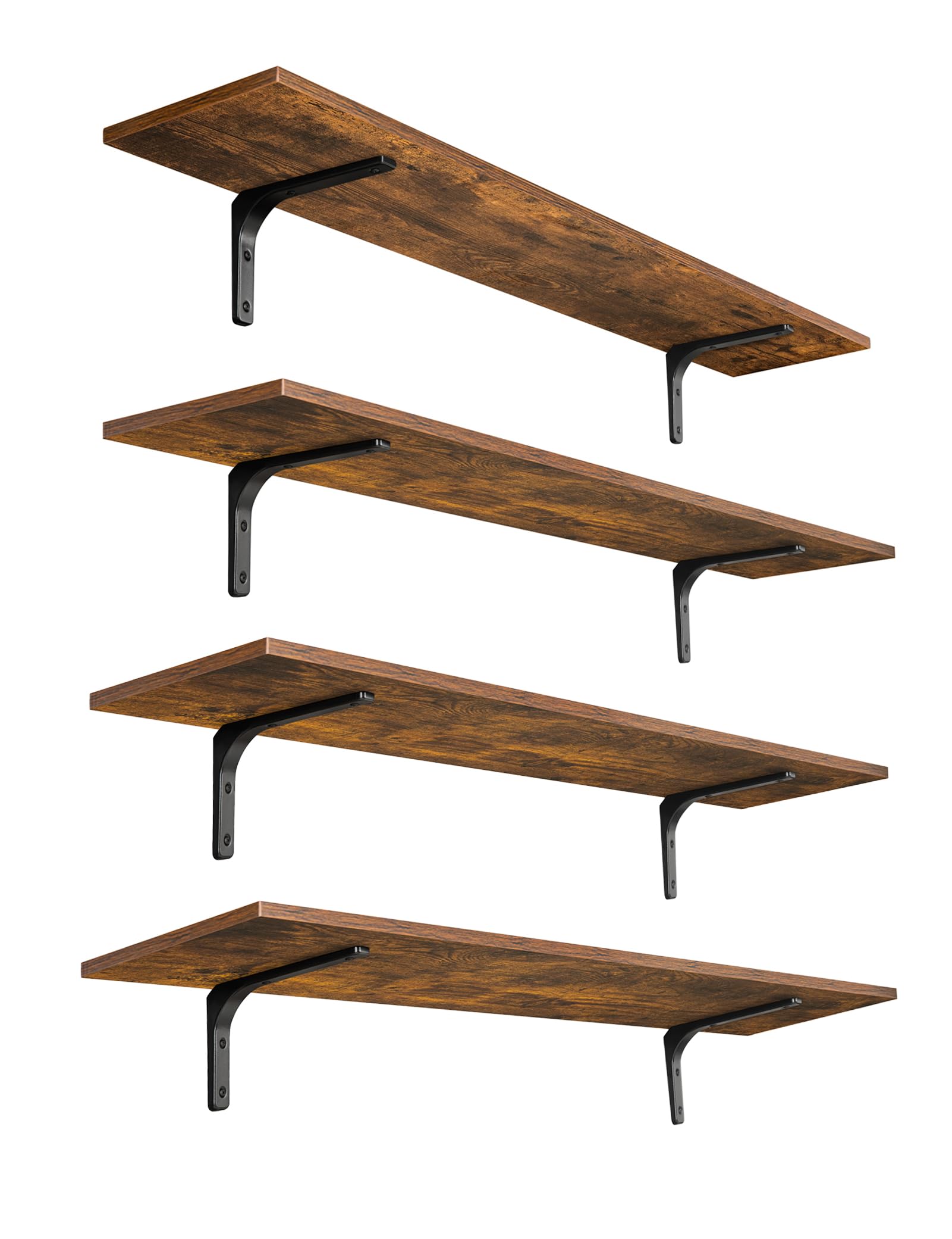 Amazon.com: DINZI LVJ Long Wall Shelves, 47.3Inch Wall Mounted Shelves ...