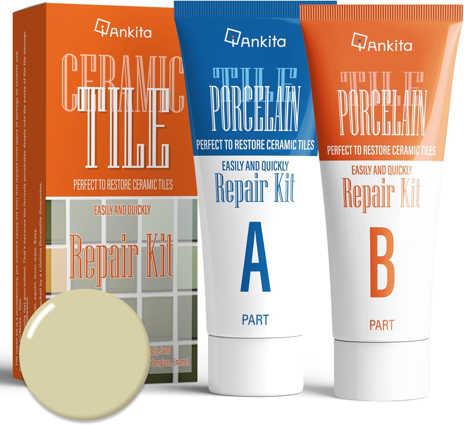 Amazon.com: Ankita Ceramic Tile Repair Kit (Honey Beige), Tile Repair ...