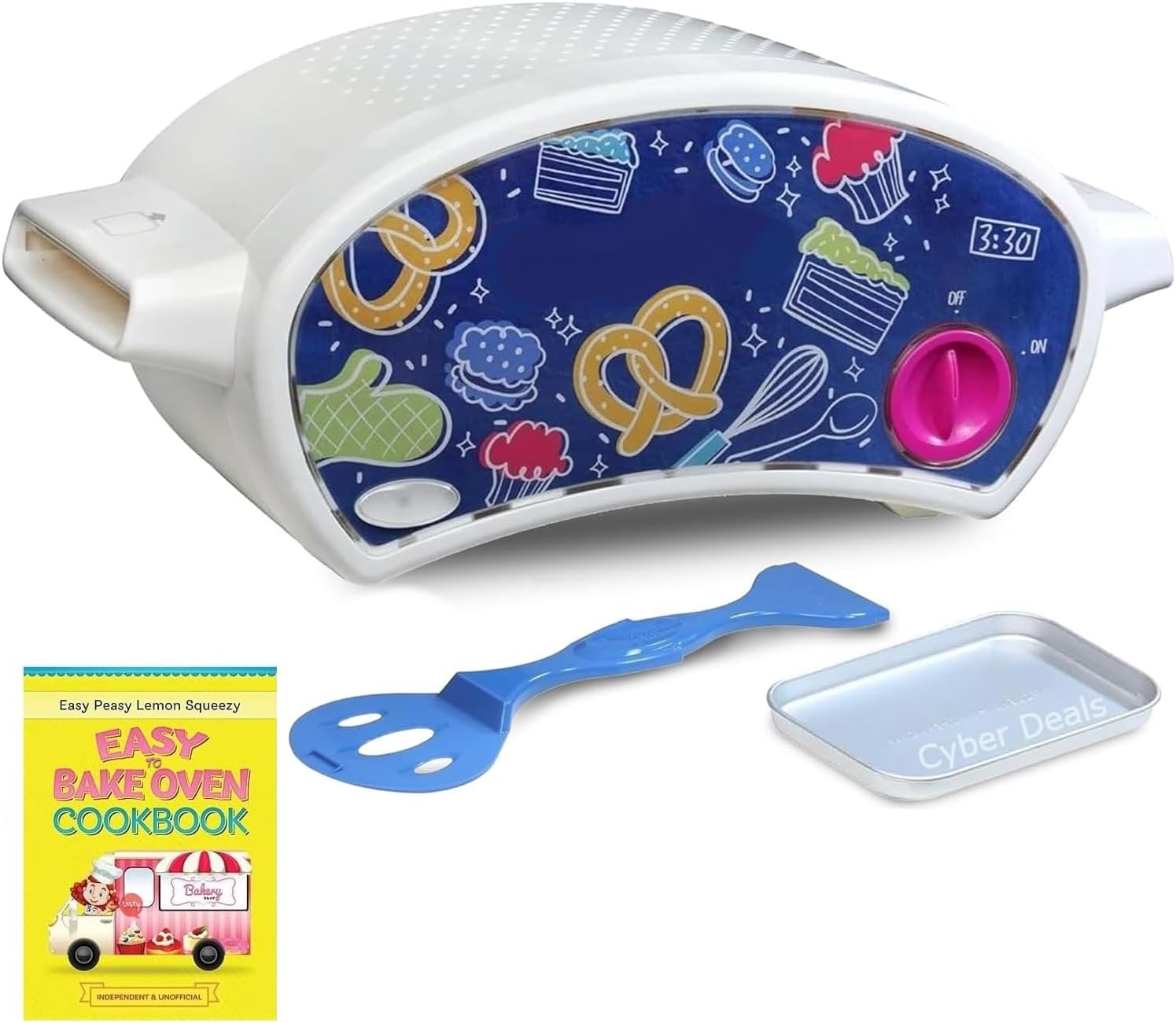 Amazon.com: Kids Baking Set - Easy to Bake Oven, Pan, Spatula, Cookbook ...