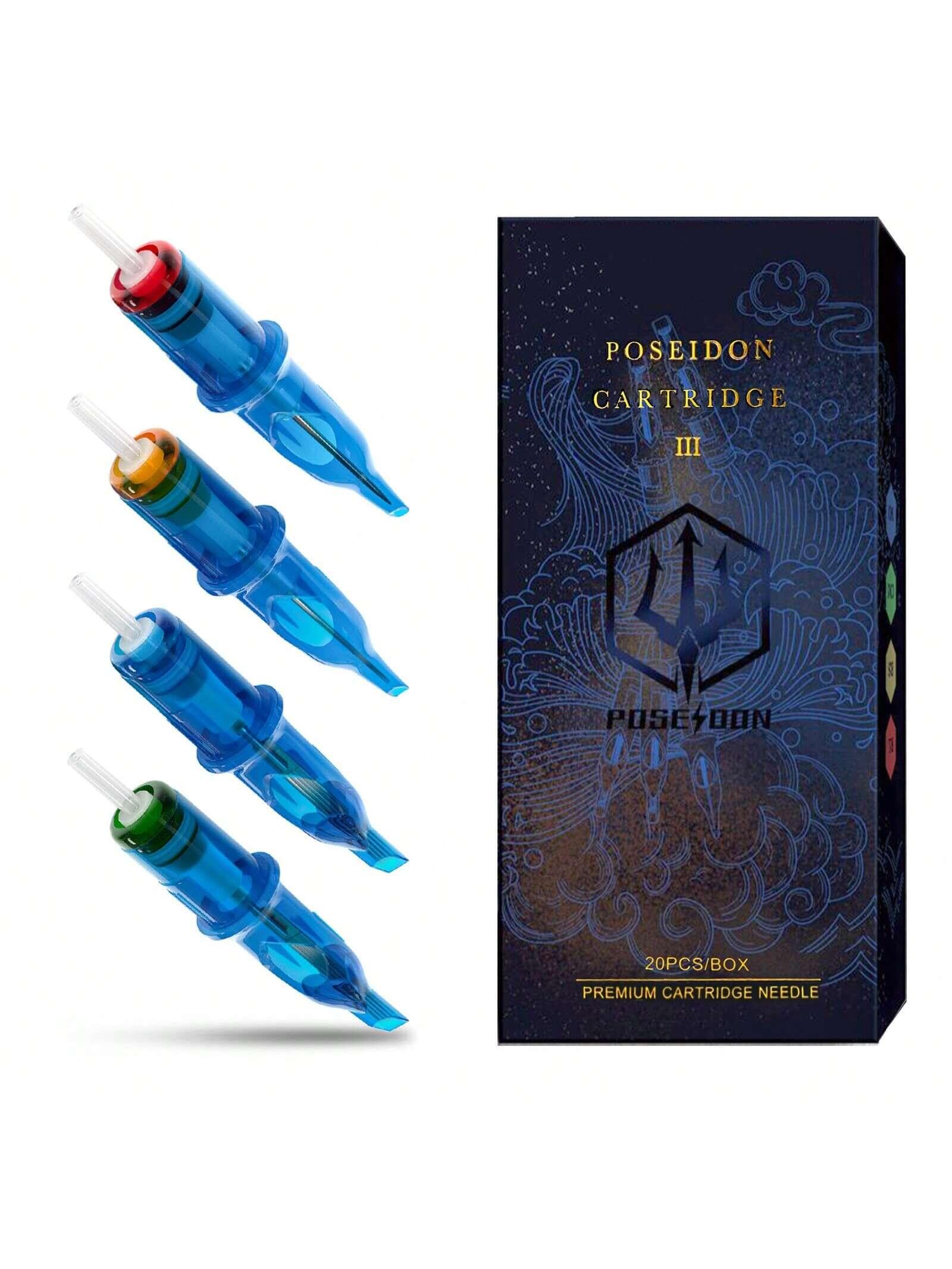 Amazon.com: POSEIDON Tattoo Cartridges Needles 20PCS Tattoo Needles ...