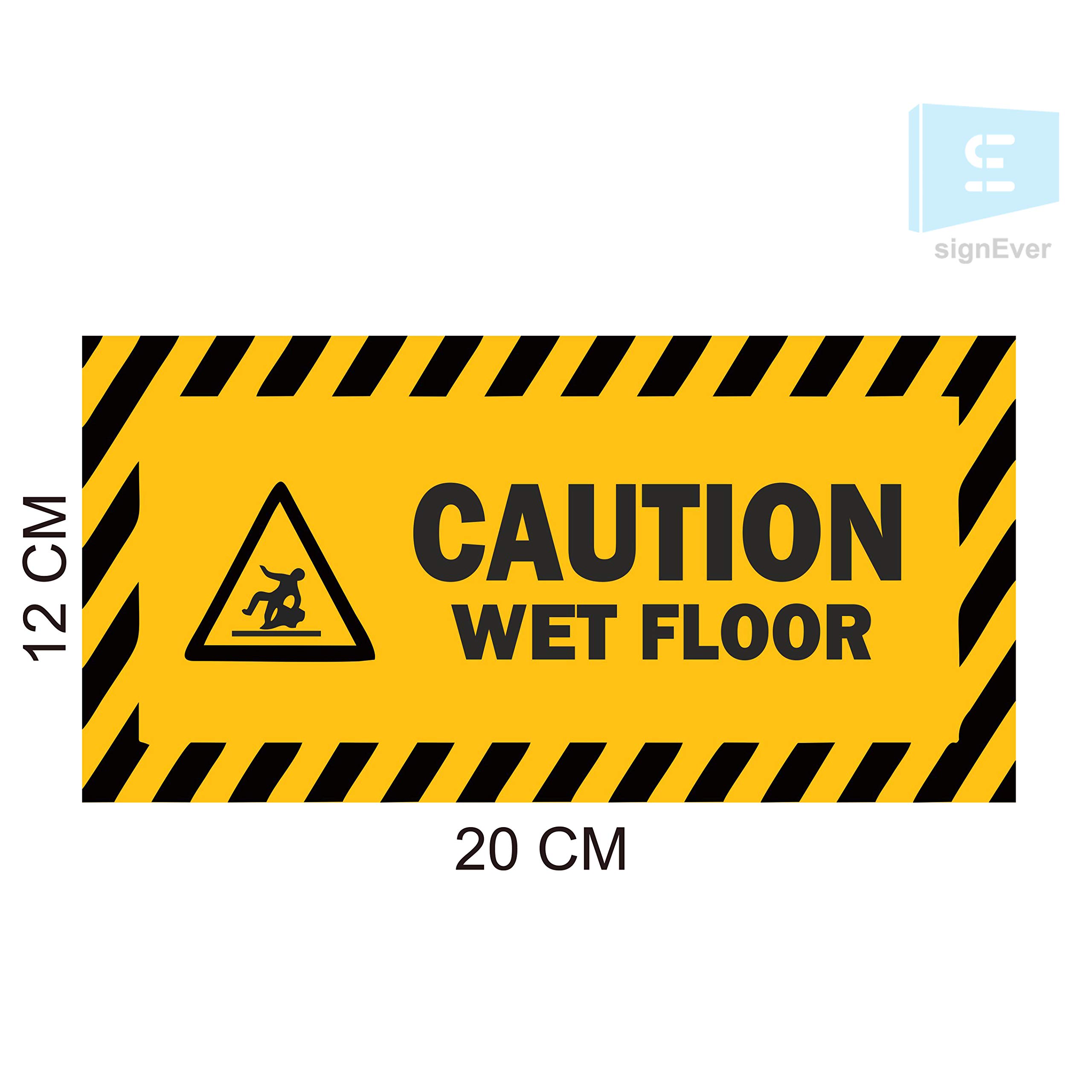 Buy SIGN EVER Caution Wet Floor Sign Board Office Factory Signages L x ...