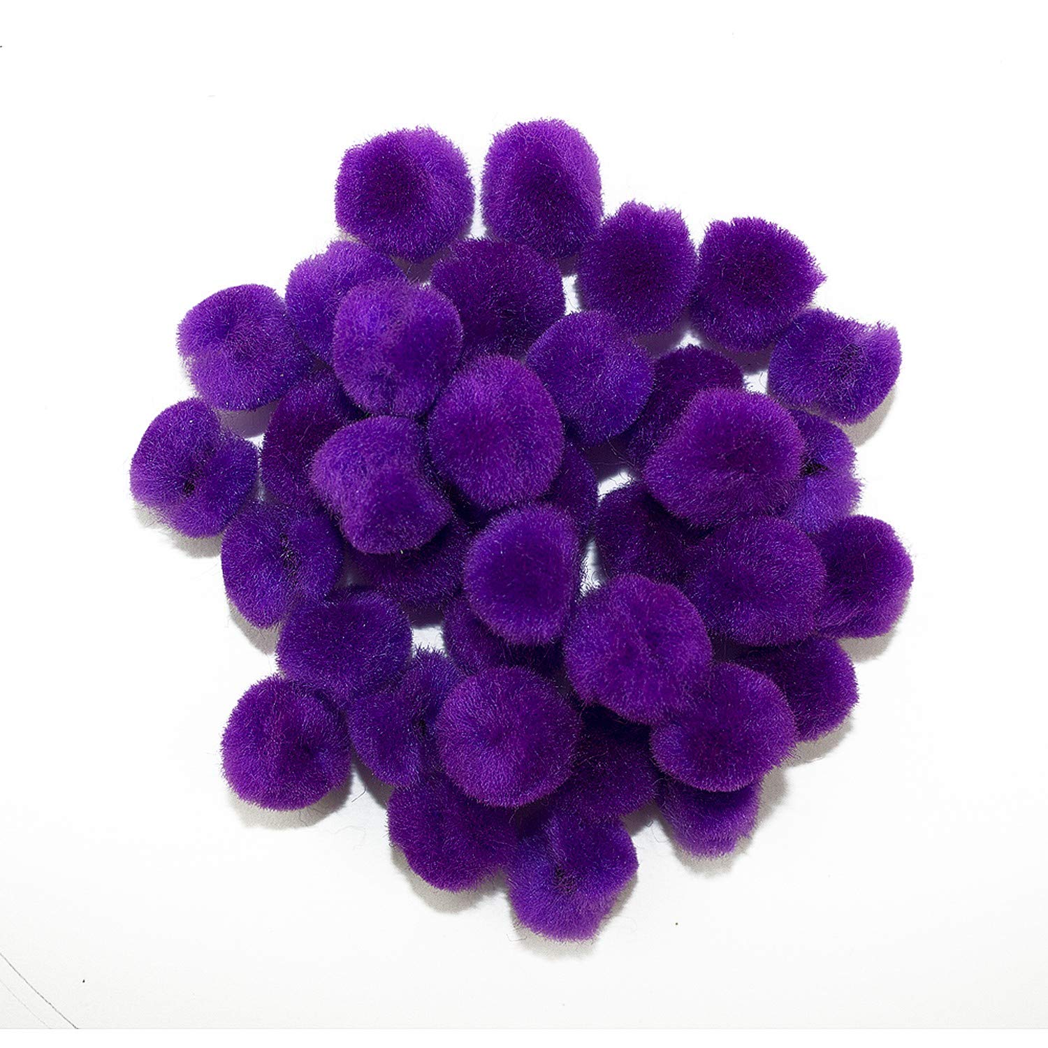 Amazon.com: 0.5 inch Purple Tiny Craft Pom Poms 100 Pieces : Arts ...