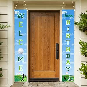 Amazon.com: Golf Party Supplies Hanging Porch Sign - Sport/Golf ...
